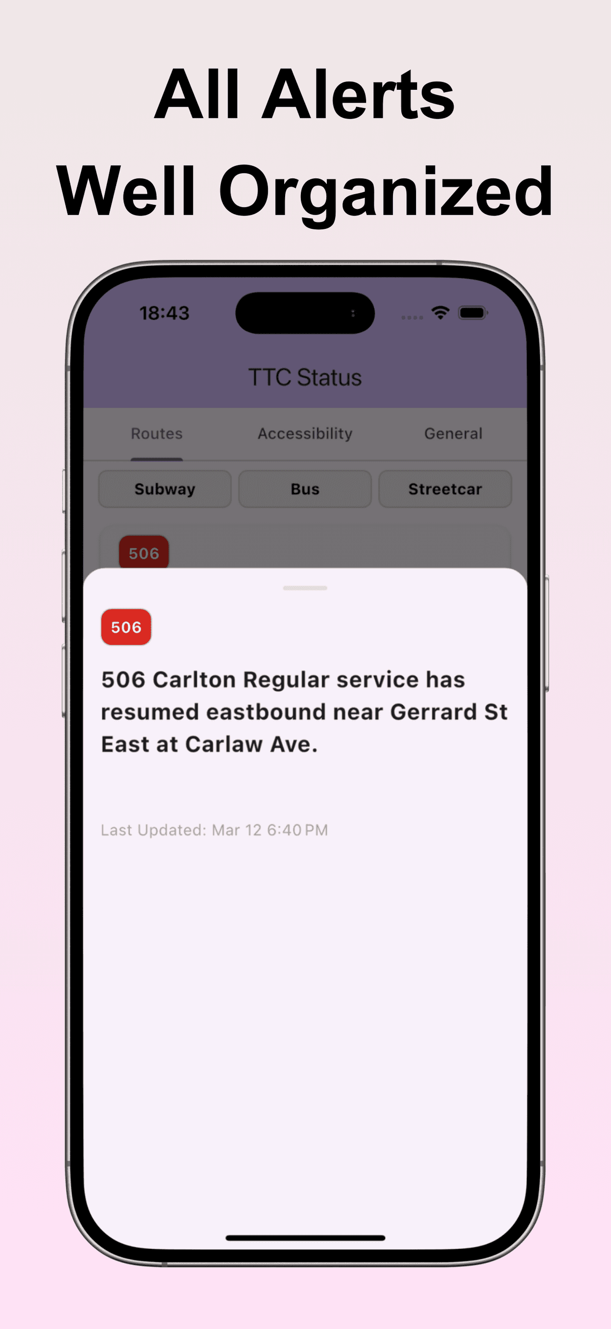 TTC Status - Real-time Toronto Transit Updates